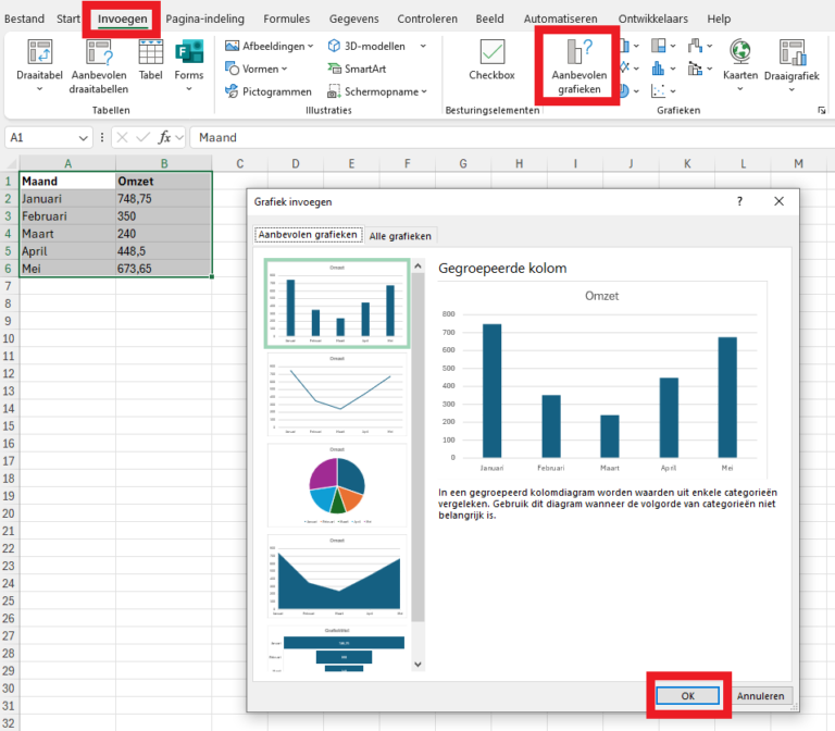 Deel 2: Tabellen en grafieken maken - Gratis Excel cursus